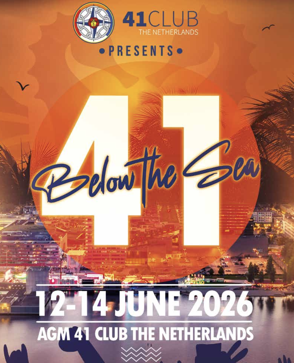 AGM 12 – 14 juni 2026 | Almere - 41 Club Nederland